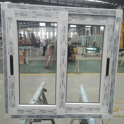 Cina Finestra di vetro UPVC scorrevole a telaio di plastica a doppio vetro per alberghi in vendita