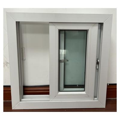 China Customized Transparent UPVC Sliding Windows Horizontal Sliding UPVC Windows for sale