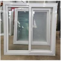 China Smooth Operation Energy Efficiency PVC Sliding Window UPVC Double Glazed Design for sale