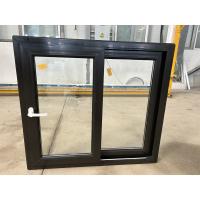 China Frame Black PVC Double Glazed Upvc Sliding Sash Windows Customizable for sale