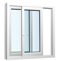 China Fast White PVC Sliding Window In Open Type Horizontal Sliding for sale