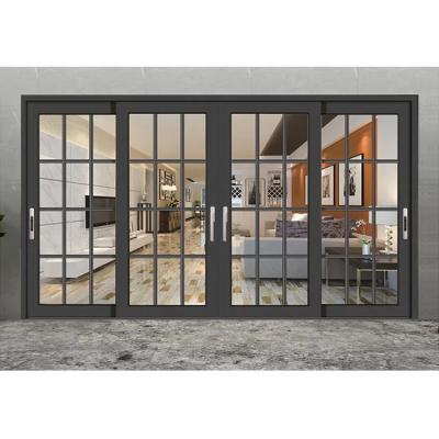 China Op maat gemaakt Modern Home Hotel Villa Interieur Woonkamer Patio Zonnebestendige Aluminium Glas Schuifdeur Te koop