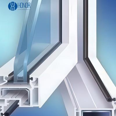 China Double Glazed Casement Window Hurricane Impact Tempered Glass For Kitchen Bathroom Entry Balcony for sale