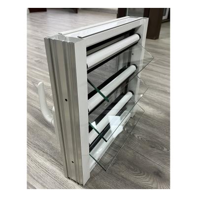 China Janela Veneziana de Alumínio e Vidro Personalizável com Ventilação Ajustável à venda