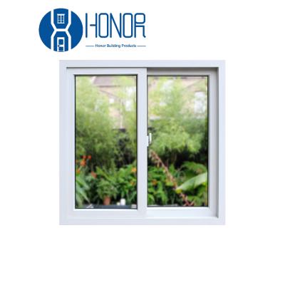 China Factory Cheap Wholesale PVC Window Slide PVC Double Glazed Window Sliding Window PVC windows Frame for sale