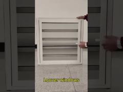 Moderne verstelbare glazen venster met een luik Verstelbaar aluminium raam venster