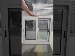 Glasvezel vliegscherm Aluminium schuifvenster en deur Wit dubbel glas vensters