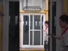 Groothandel Huis Huis PVC Schuifdeuren Ontwerp UPVC Dubbelglazen Schuifdeuren Witte ramen