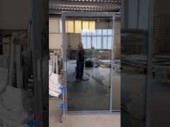 이중 유리 발코니 알루미늄 슬라이딩 도어 외부 슬라이딩 유리 Patio 문