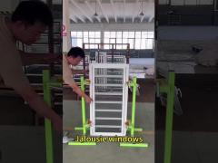 Aluminium raam glas ruiters Poedercoating glas Louver ramen