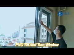Doppelverglaserte Fenster in europäischer Art, umgedrehte PVC-Fenster