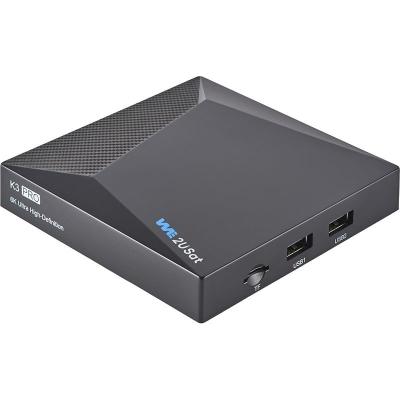 China Black Android IPTV Box K3 Pro OTT Streaming Box Lifetime IPTV Smart Box for sale