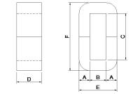 China Amorphous C Core with low core loss AC-320 for sale