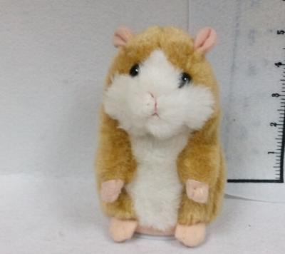 China Repeating Talking Plush Hamster Toy 20cm Interactive Animal Stuffed Toy for sale