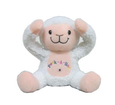 China Electronic Plush Toys Peek a boo Sheep plush toys for sale