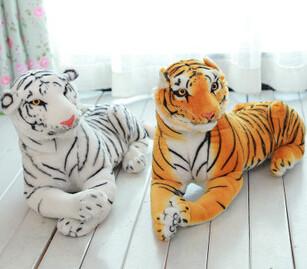 China Realistic Stuffed Tiger Plush Toy 30cm Soft Plush Animal Doll for Kids Gift for sale