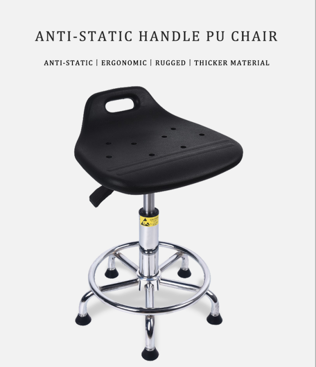 ESD PU foam lab chair front view