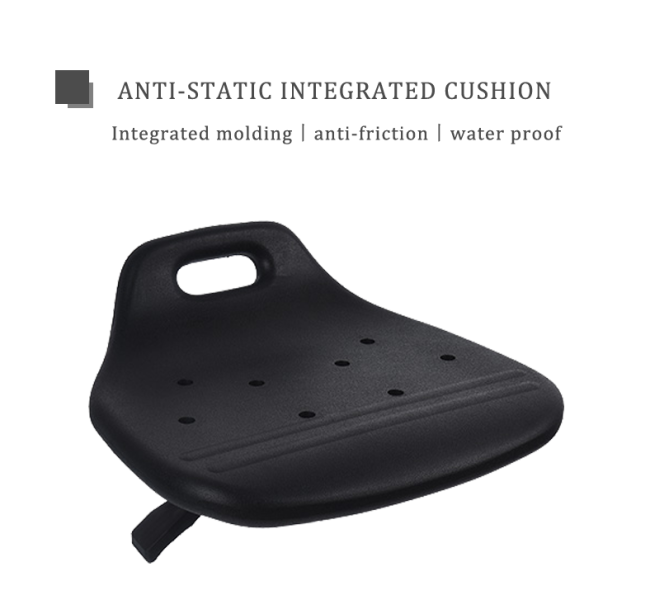 PU foam industrial chair with wheels