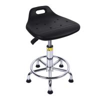 Quality SGS Adjustable Industrial Anti Static Lab Chair Pu Foam Rolling Saddle Stool for sale