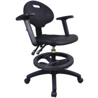 Quality Self Skinning Adjustable Lab Stool Polyurethane Foam Esd Chairs With Wheels for sale