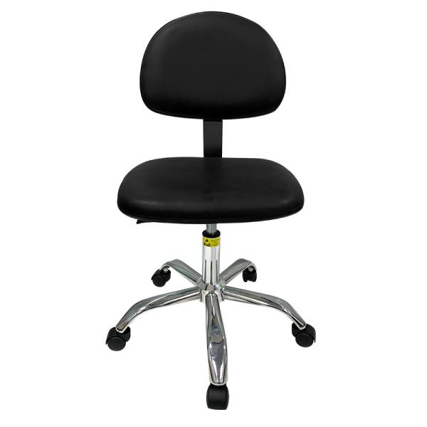 Quality Lab And Industry PU Leather Chair With Adjustable Backrest And ESD Protection for sale