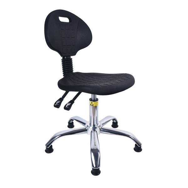 Quality Black PU Foam Anti Static Lab Chair Esd Lab Chair With Backrest for sale