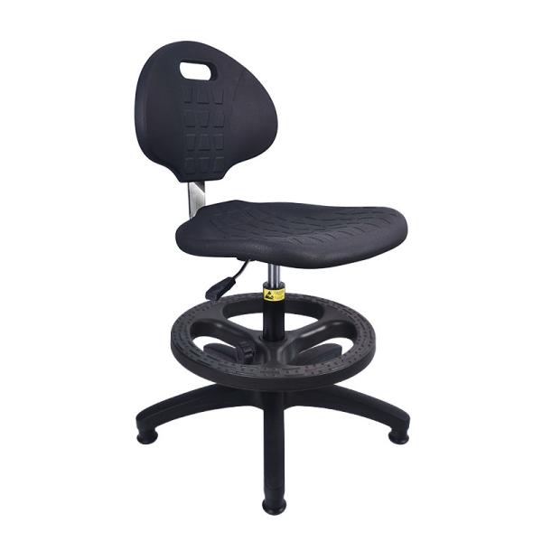 Quality Black PU Foam Anti Static Lab Chair Esd Lab Chair With Backrest for sale