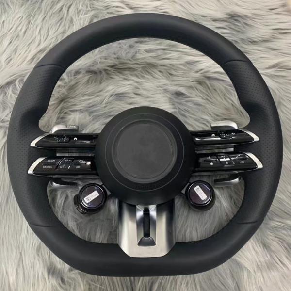 Quality Ergonomic Round PU Steering Wheel Race Wheel For Car Modification Production for sale