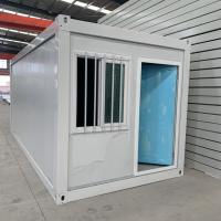 China Commercial Flat Pack Container House with 50-100mm Rock Wool Sandwich Panels | 3500x8000mm Size Options for sale