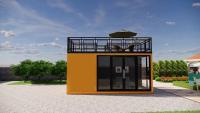 China Foldable Modular Home Wind Proof Heat Insulation Steel Structure 50mm EPS Sandwich Panel for sale
