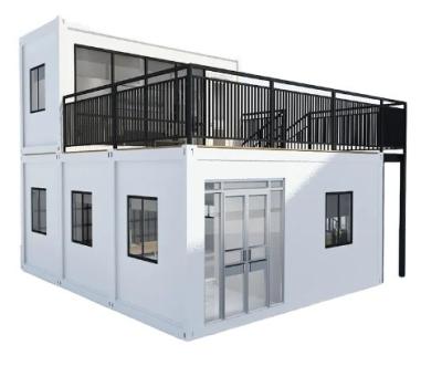 China Moderne stijl Luxe vouwbare prefab huizen Stalen frame met hoge beveiliging for sale