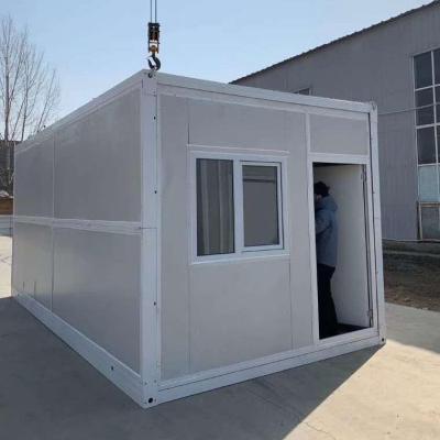 China Grijze, witte opvouwbare containerhuis 50 mm EPS sandwichpaneel opvouwbare containerhuis for sale