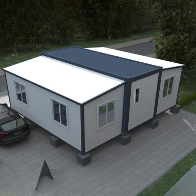 China Portable Temporary Modular House Modified Luxury Villa 20ft Expandable Container Home Prefab Houses for sale