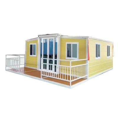 China Helderheid Gele kleur Uitbreiding Pre-assemblage Containerhuis for sale