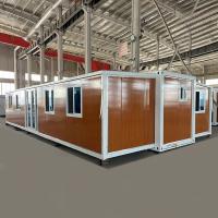 China Fireproof Expandable Container House 50mm EPS Rock Wool Panel Modular Home for sale