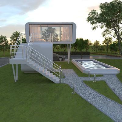 China Passen Sie Ihren Traumraum mit einer Vielzahl von Farboptionen und Trocken-Nass-Trennbad in Apple Cabin House an zu verkaufen