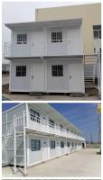 China Customizable Flat Pack Container House 50mm Rock Wool Panel Prewired Lighting for sale