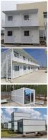 China Customizable Flat Pack Container House 50mm Rock Wool Panel Prewired Lighting for sale