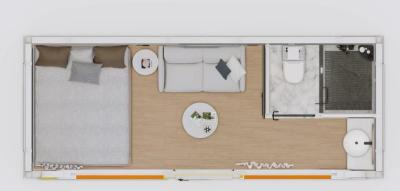 China Customizable Apple Cabin House Dry-wet Separation Bathroom and Lighting Socket Switch Electricity for sale