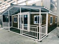 China Expandable Steel Frame Container House 50mm EPS Wall Panel Quick Assembly Customizable for sale