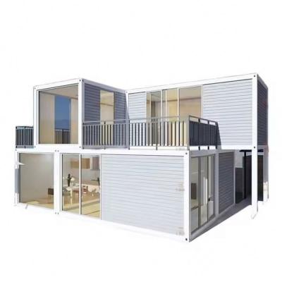 China Flat Pack Container House Staalstructuur en EPS Sandwich Panel Muur en Aluminium Schuifdeur met slot for sale