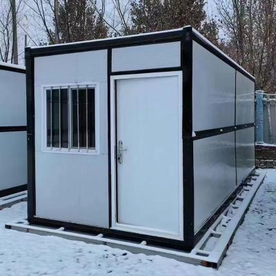 China Aanpasbaar vouwcontainerhuis staalstructuur en steenwolpaneel for sale