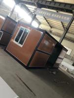 China Customizable Folding Container House 50mm Rock Wool Panel Prewired Accommodation for sale
