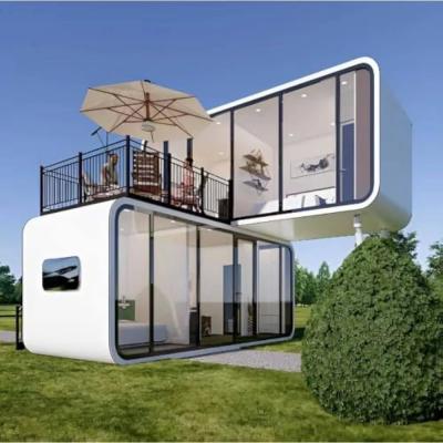 China Apple Cabin Steel Pod Hotel Applicatie Stijlvolle en milieuvriendelijke containerhuizen for sale