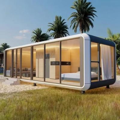 China Voorgefabriceerd Modern Tiny Cabin House Mobile Office 20FT Modulair Apple House voor comfortabel wonen for sale