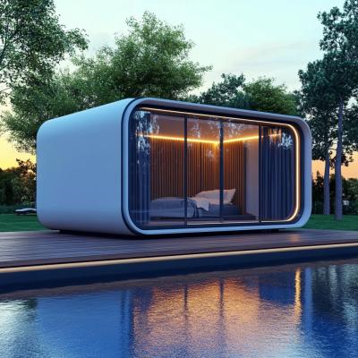 China Lakeside Leisure Apple House Resort Prefab Container Homes Geen installatie vereist for sale