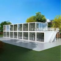 China Prefabricated Modular Flat Pack Container House 50mm EPS Sandwich Panel Fast Install for sale