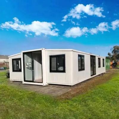China Uitbreidbare containerhuis staal frame structuur met EPS / Rock Wool Sandwich Panel muur for sale