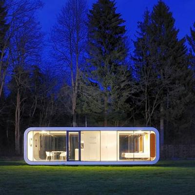 China 20FT Prefabricated Luxury Capsule Apple Pod Modular Stylish House for sale
