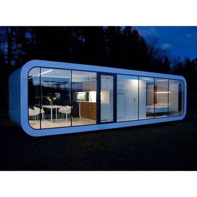 China 20FT Prefabricated Luxury Capsule Apple Pod Modular Stylish House for sale